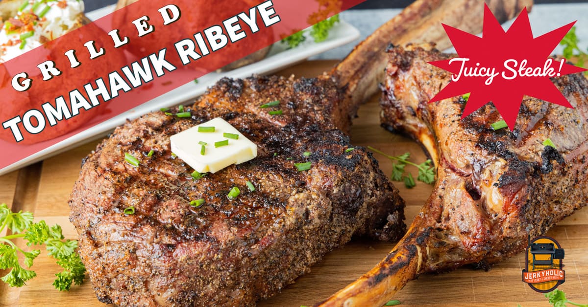 Perfectly Cooked Tomahawk Steak - Jerkyholic