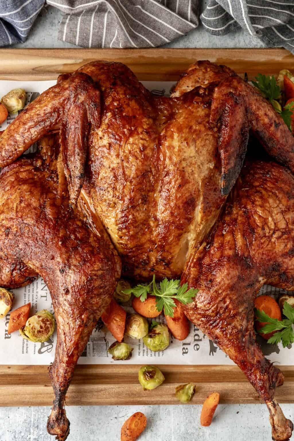 Smoked Spatchcock Turkey (Sriracha Glazed) - Jerkyholic