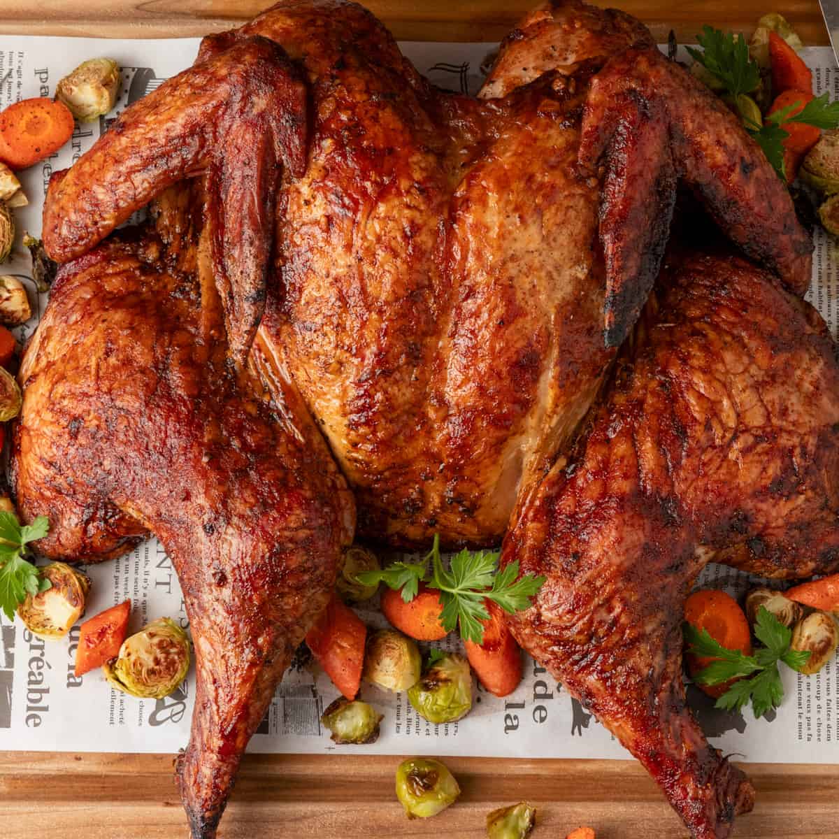 Smoked Spatchcock Turkey (Sriracha Glazed) - Jerkyholic